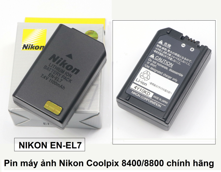 [ Pin Nikon chính hãng ] NIKON EN-EL7 sản xuất tại Nhật, Pin Lithium ...