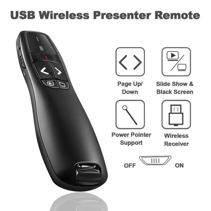 Wireless Presenter Laser Power Point PPT Presenter Slide Changer ...