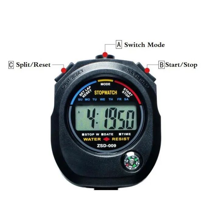 s=2Stopwatch Chronograph Timer Digital LCD Stopwatch Chronograph Timer ...