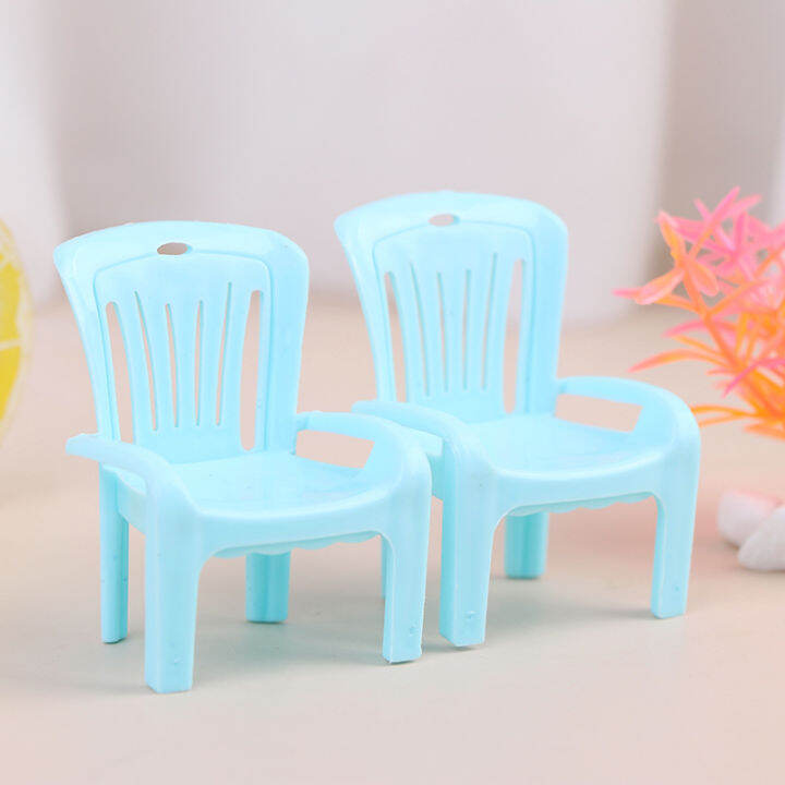 Tango Mini Chair Dollhouse Miniature Plastic Chair Armchair Beach Chair ...