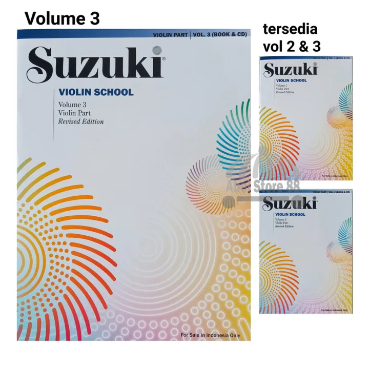 Suzuki Violin School Volume 1 / Volume 2 / Volume 3 Violin Part + Cd ...