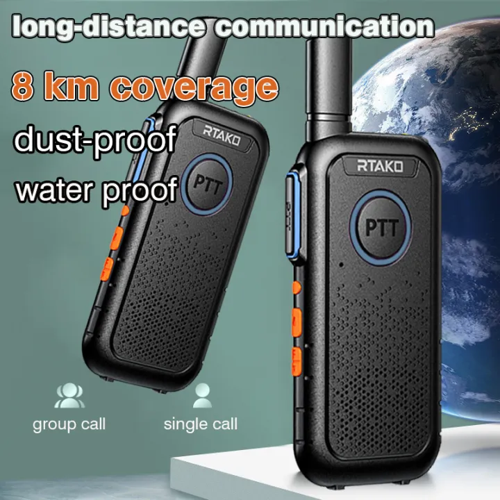 Two Way Radio Transceiver Walkie mini walkie Walkie Talkie Handheld ...