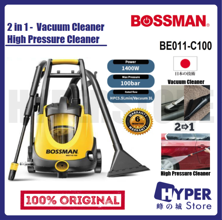 BOSSMAN 2 in 1 High Pressure Cleaner & Vacuum Cleaner / Water Jet ...