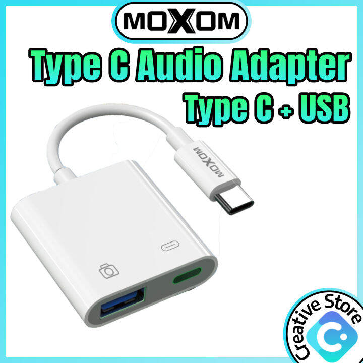 Original Moxom Adapter Type C Adapter Convert to Type C+USB Adapter OTG ...