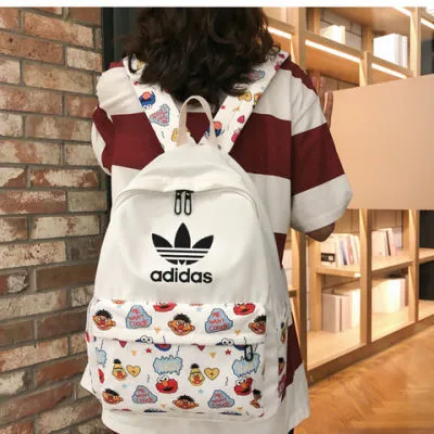 Adidas 2022 clover outdoor sports backpack men and women outdoor travel ...