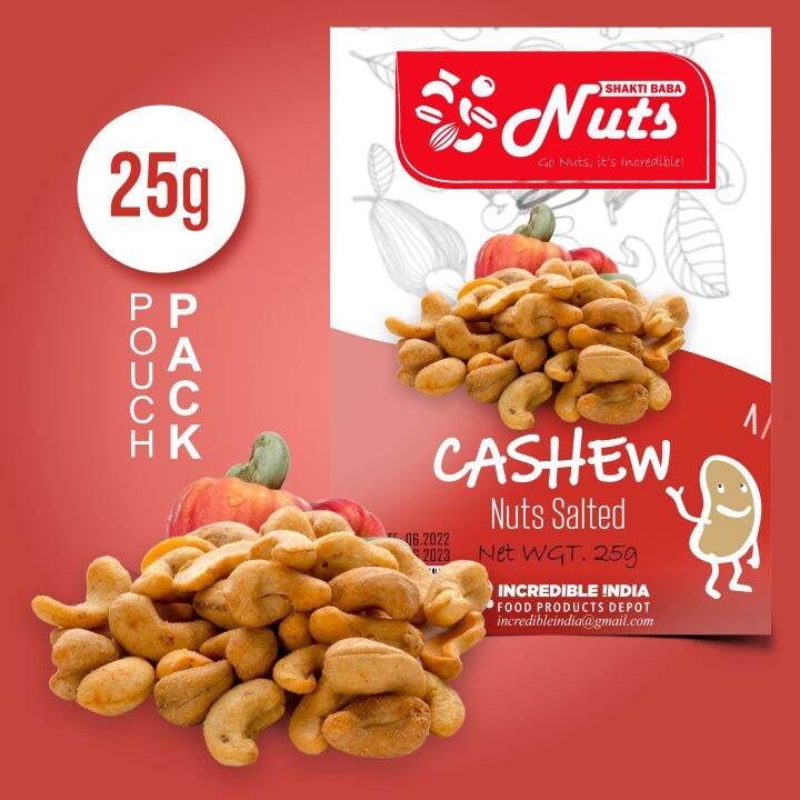 Shakti Baba Nuts-Cashew Nuts Salted 25g | Lazada PH