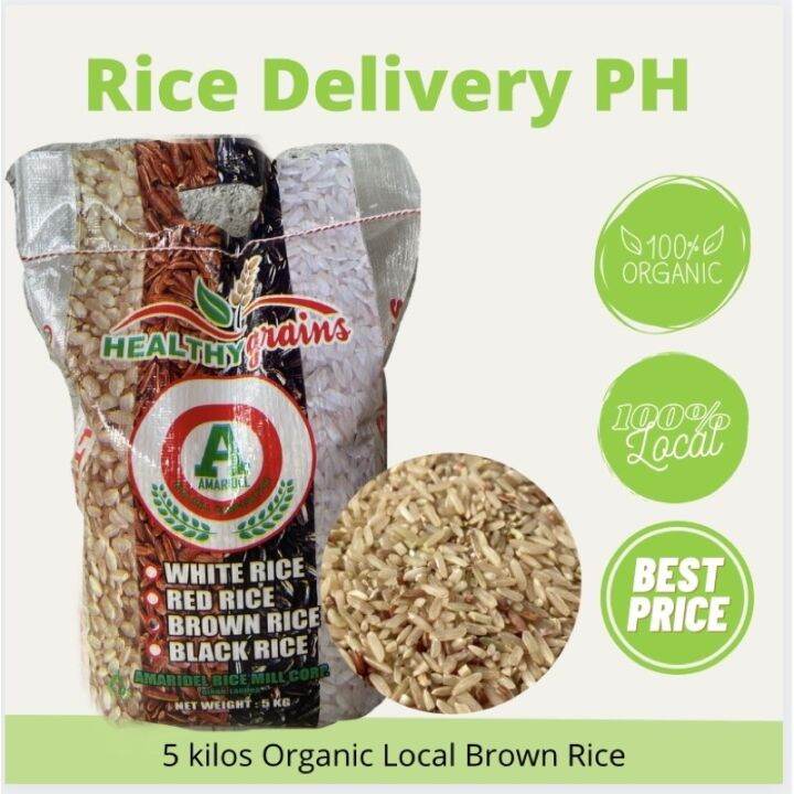 [ON HAND] Local Dinurado Brown Rice - 5 kilos | Lazada PH