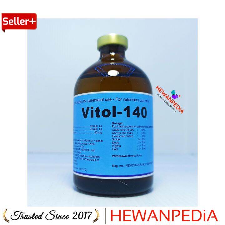 VITOL 100 ml - Vitamin ADE Perbaiki Kondisi & Produktivitas Hewan | Lazada Indonesia