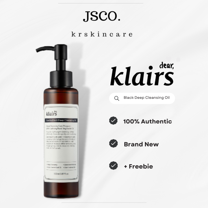 Dear Klairs Gentle Black Deep Cleansing Oil | Lazada PH