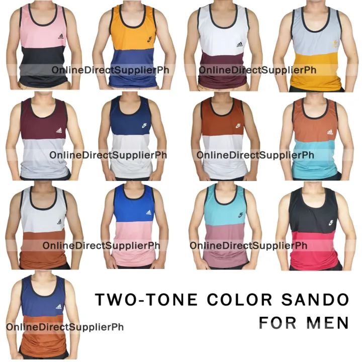 ODS SANDO MEN TWO TONE COLOR SANDO FOR MEN FITS UP TO LARGE BODY FRAME ...