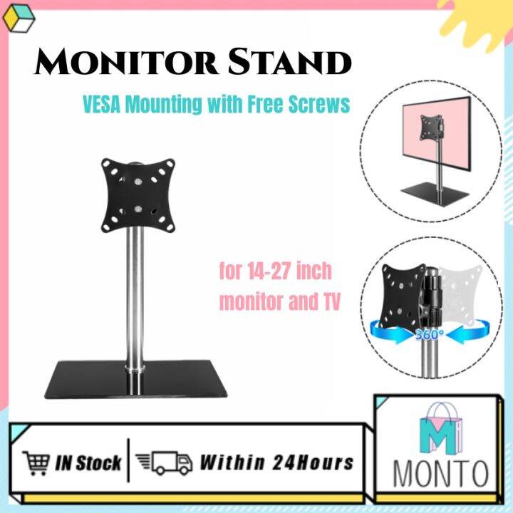Adjustable Monitor Stand Monitor Bracket with Vesa Mounting for TV and ...