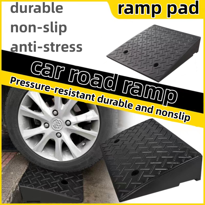 PortableDurable Rubber Climbing Heavy Duty Threshold Uphill Slope Curb ...