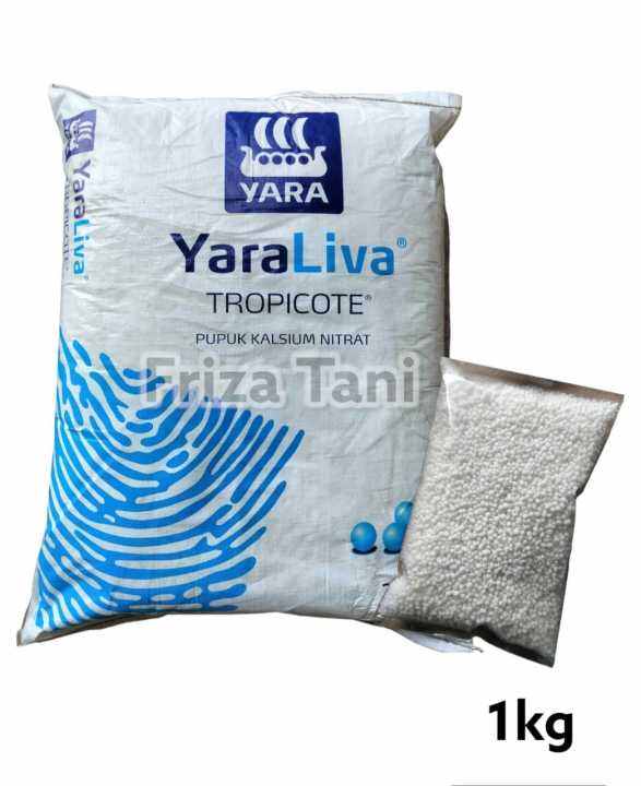 Repack YaraLiva TROPICOTE 1Kg Pupuk Kalsium Nitrat Calnit Calcium ...