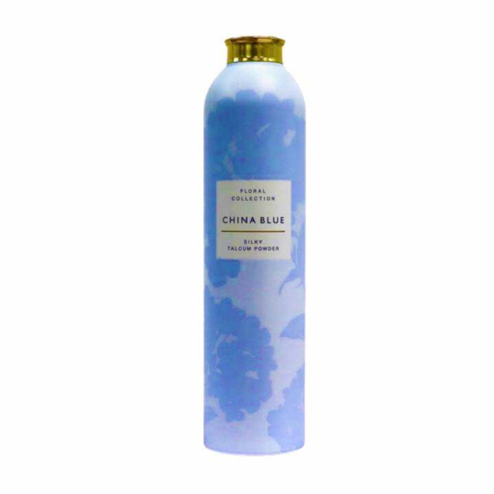 Marks & Spencer / China Blue Silky Talcum Powder / Made From London ...