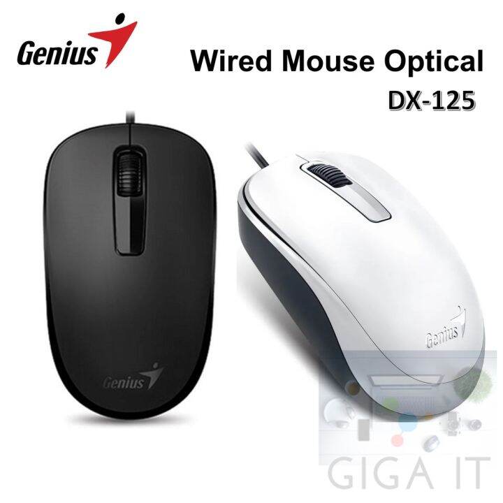 Mouse Genius DX-125 (เม้าส์มีสาย)USB Cable Optical Mouse ประกันศูนย์ 1 ...