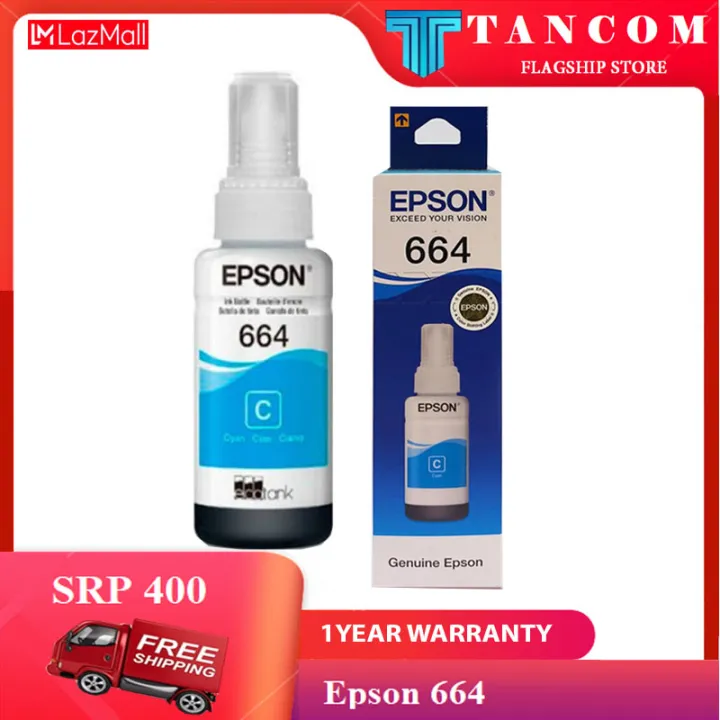 Original Epson 664 Ink Cyan for L series Printer | Lazada PH