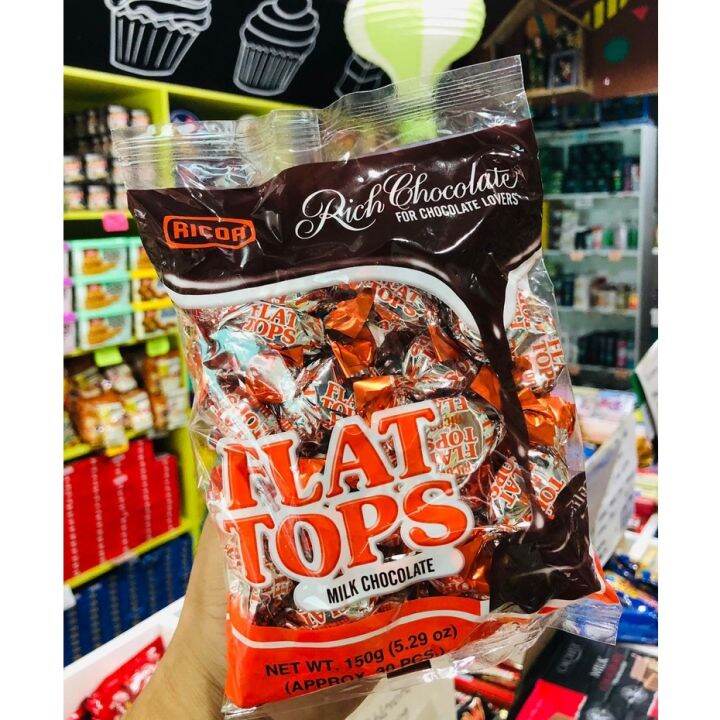 Ricoa Flat Tops Chocolate 150g | Lazada PH