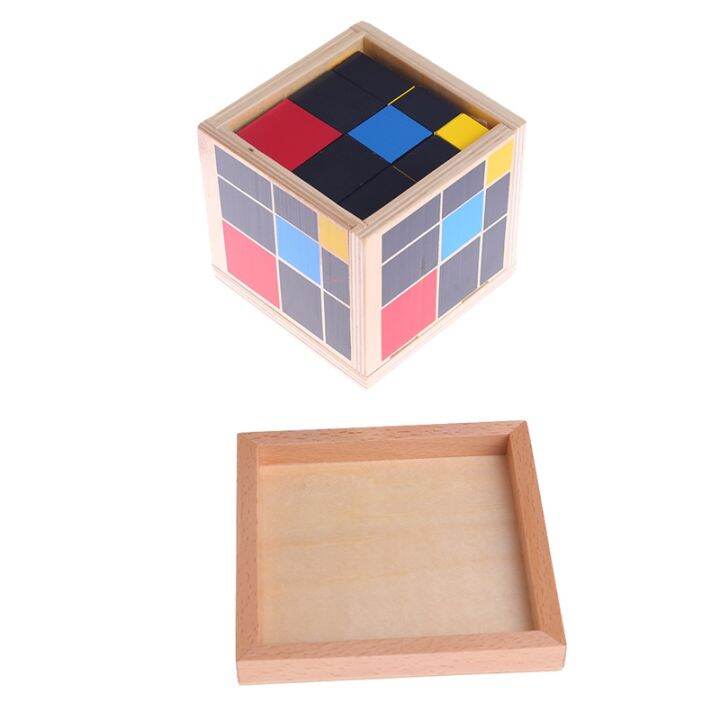 【micheer】early Learning Educational Toys Montessori Wooden Trinomial