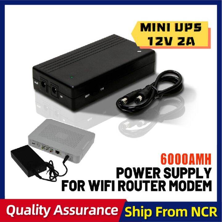 Mini DC UPS For Wifi Modem Portable Mini UPS 12V 2A Portable ...