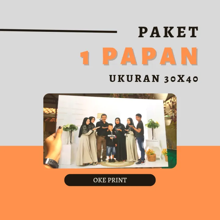 CETAK FOTO UKURAN 20R 30X40 SUDAH DI BINGKAI PROSES 1 HARI BISA COD ...