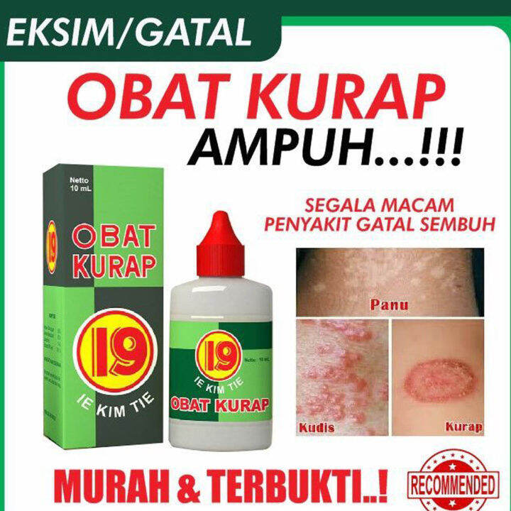 Obat Kurap 19 Obat Kulit Cair Kadas Kurap Panu Kutu Air 10ml | Cap IE ...