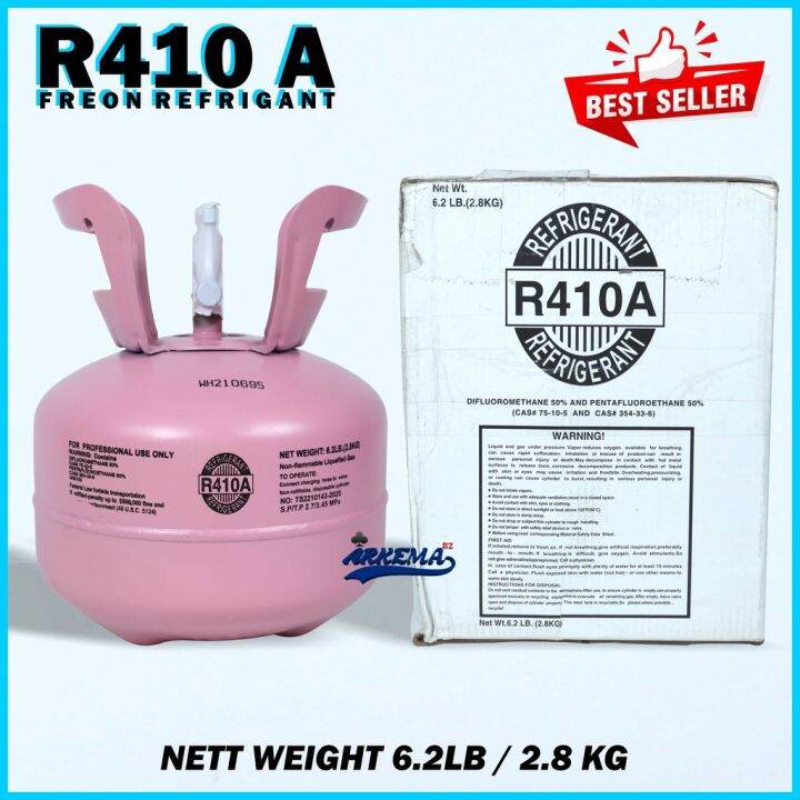 REFRIGANT R 410 A TABUNG DAN ISI 2.8 KG | PREON ORIGINAL SEGEL | FREON AC R410 A - ARKEMA ...
