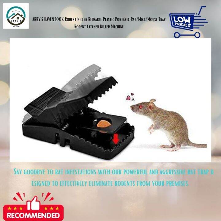 ABBY'S HAVEN 100% Rodent Killer Reusable Plastic Portable Rat/Mice ...