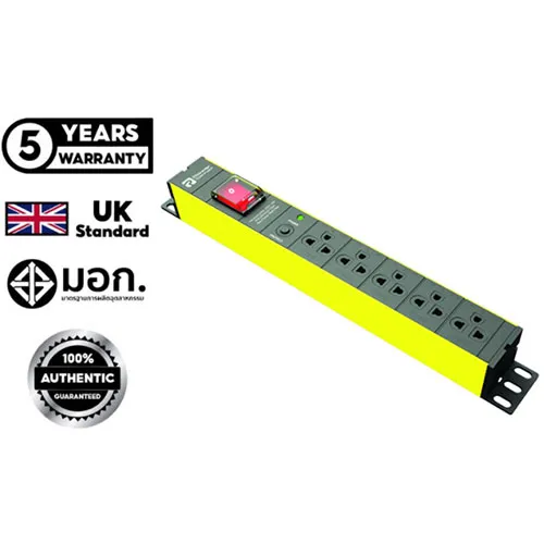 Power Connex Power Bar 5 Sockets with Surge Protection & Overload ...