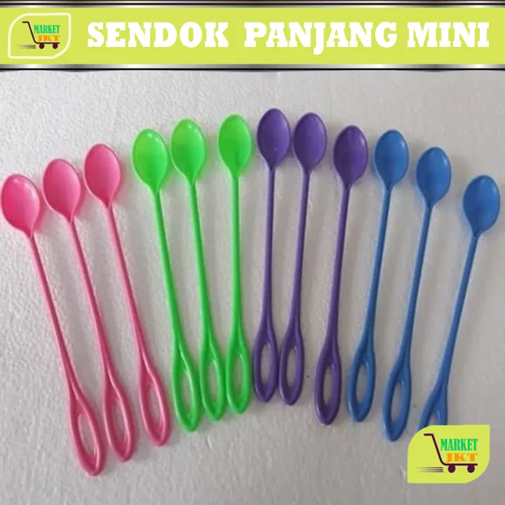SENDOK MINI PANJANG - SENDOK TEH - SENDOK JUICE - SENDOK CAFE - 19CM ...
