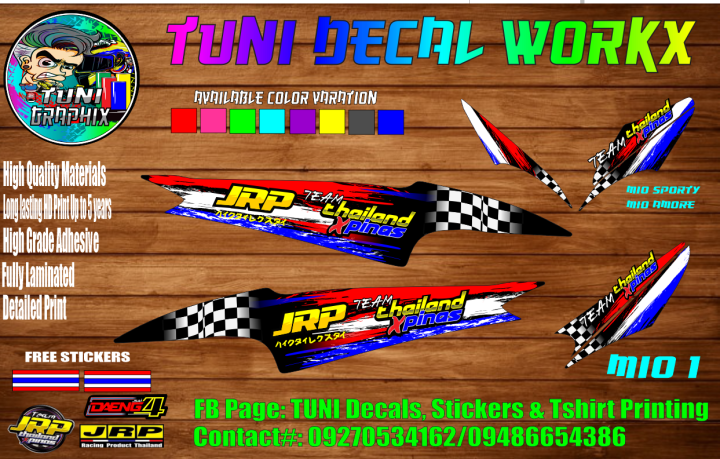 MIO SPORTY/1/AMORE (JRP THAI X PINAS DECALS) W/ FREEBIES | Lazada PH