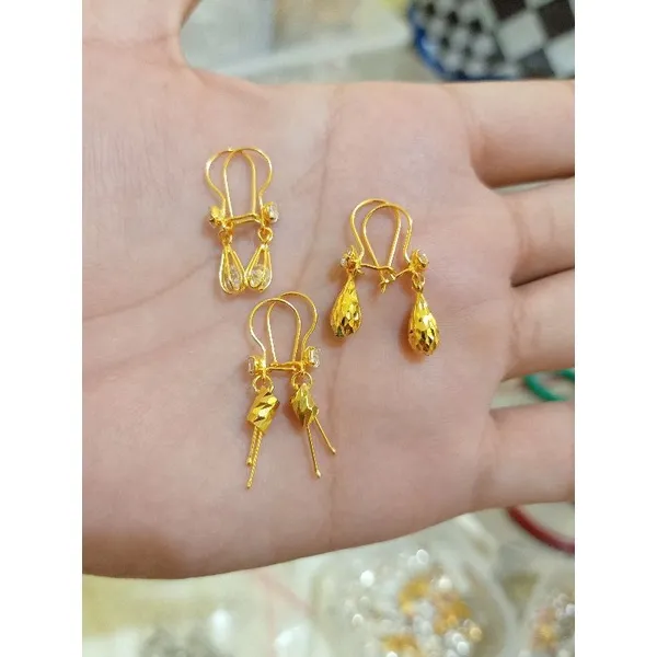 ANTING DEWASA PERAK 925 LAPIS MAS 24K | Lazada Indonesia