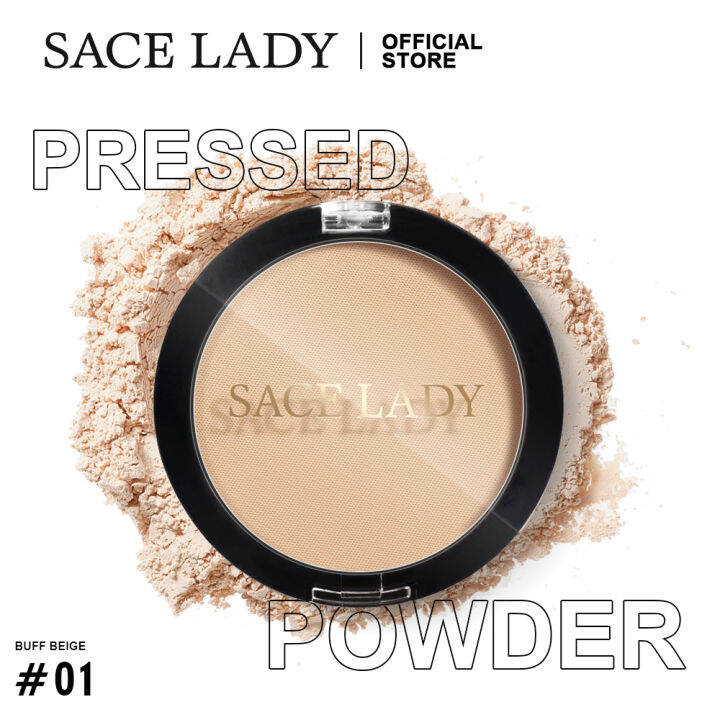 SACE LADY Pressed Powder Oil Control Makeup Matte Setting Powder Silky ...