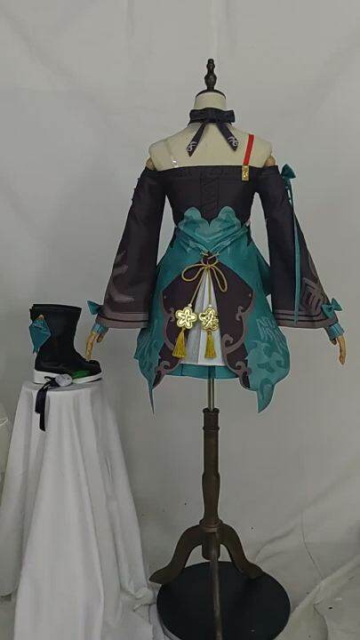 ↗[Ready Stock] Honkai Star Rail Qingque cos clothing Anime game women's ...