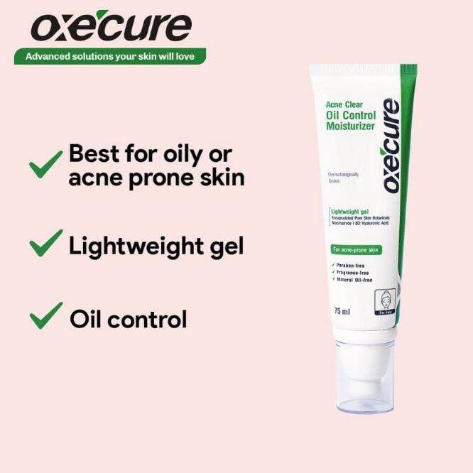 Oxecure Acne Clear Oil Control Moisturizer 75mL Authentic | Lazada PH