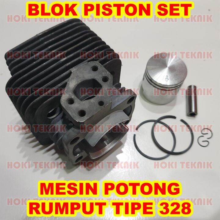 Blok Block Mesin Piston Seher Set Mesin Potong Rumput 2 Tak Tipe 328 | Lazada Indonesia