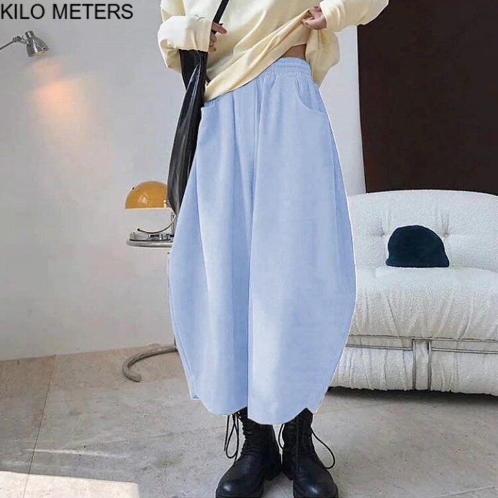 KILO METERS Japanese Style Retro Baggy Harem Pants | Lazada