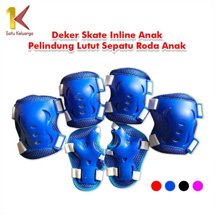 Satu Keluarga Deker Skate O3 Pelindung Lutut Kaki Sikut Tangan Anak ...