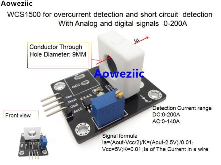 Wcs1500 For Overcurrent Detection And Short Circuit Detection With Analog And Digital Signals ...