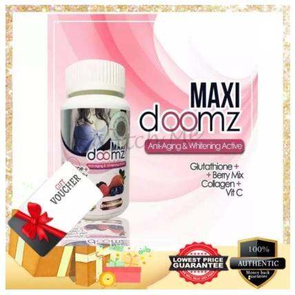 Maxi Doomz Glutathione, Berry Mix, Collagen, Vitamin C 30 Capsules ...