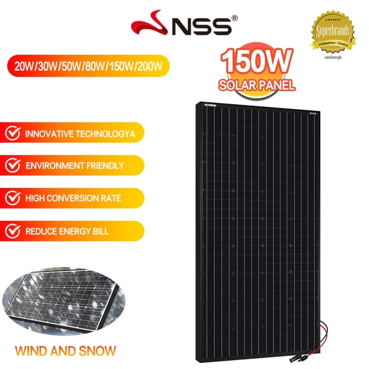 solar pannel NSS Solar Panel German Cell Aluminum with MC4 Connector ...