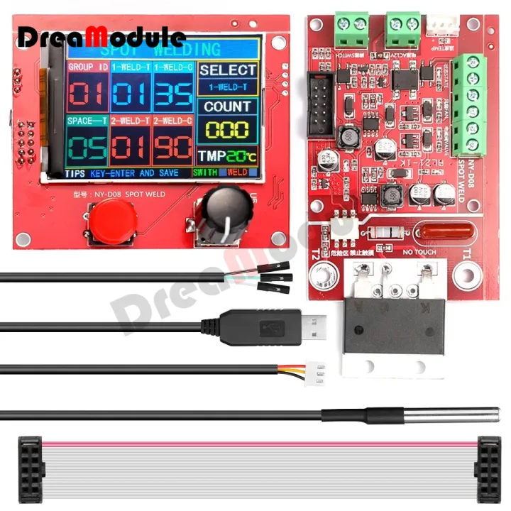 NY-D08 Spot Welding Machine Controller Pneumatic Color LCD Display Spot ...