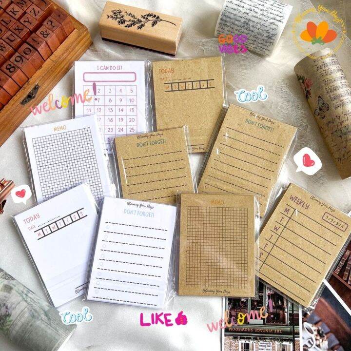 Notes Memo Pad notepad memopad catatan buku kecil stationery jadwal ...
