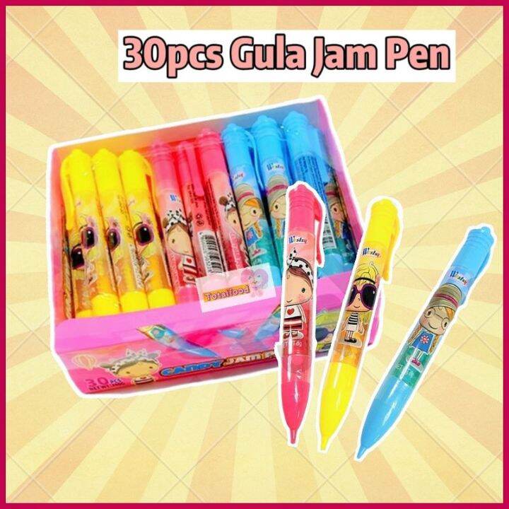 30pcs KHY Jam Pen candy fruits Flavour masam manis | Lazada