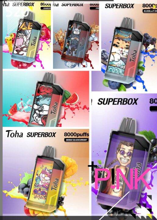 Super 8000 Puffs Rechargeable Pods Disposable Electronic Cigarettes ...