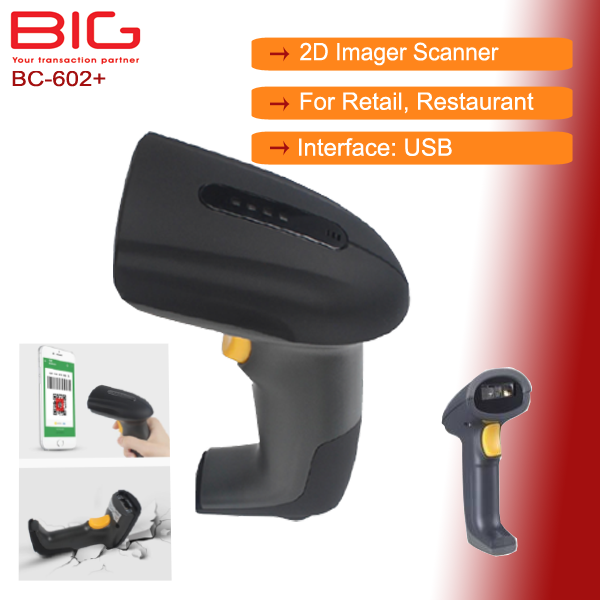 BIG 2D Imager Scanner BC-602+ Hand-held Scanner | Lazada