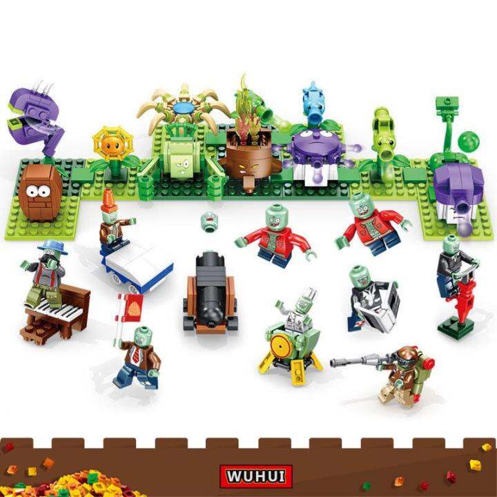 Wuhui 12pcs Plants Vs Zombies Toy Building Kit Toys Architecture Model Plants Vs Zombies Creator