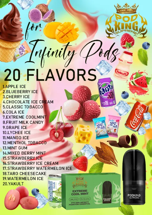 LEGIT POD KING SUPREME RELX 5TH GEN INFINITY PHANTOM SINGLE POD 2ml E ...