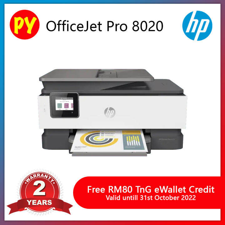 HP OfficeJet Pro 8020 All-in-One WiFi Printer + Free RM80 TnG | Lazada
