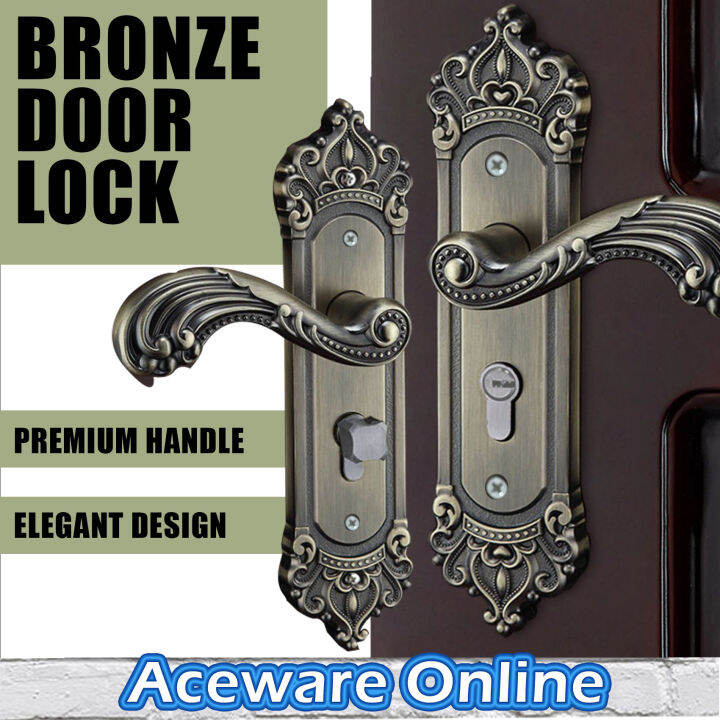 Door Handle Lock Set Antique Door Lock Handle European Style Door Lock ...