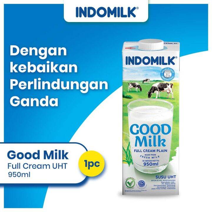 Indomilk Full Cream GOODMILK UHT 950ml | Lazada Indonesia